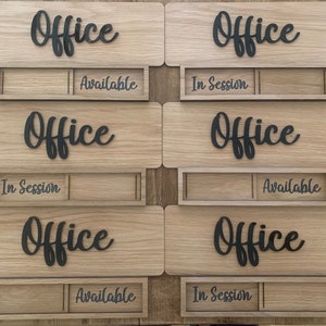 Personalised Business Slider Door Sign, Sliding Door Sign, Name Plaque ...