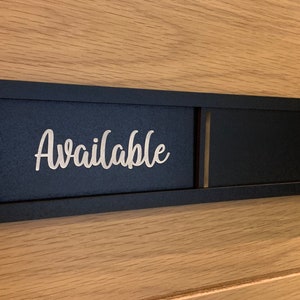 Black Personalised Slider Door Sign, Sliding Door Sign, Meeting Room ...