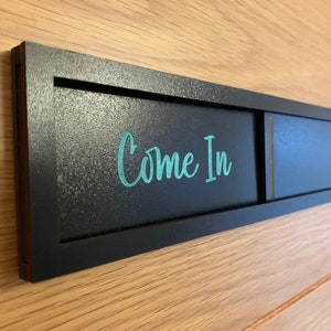 Personalised Slider Door Sign, Sliding Door Sign, Meeting Room Sign ...