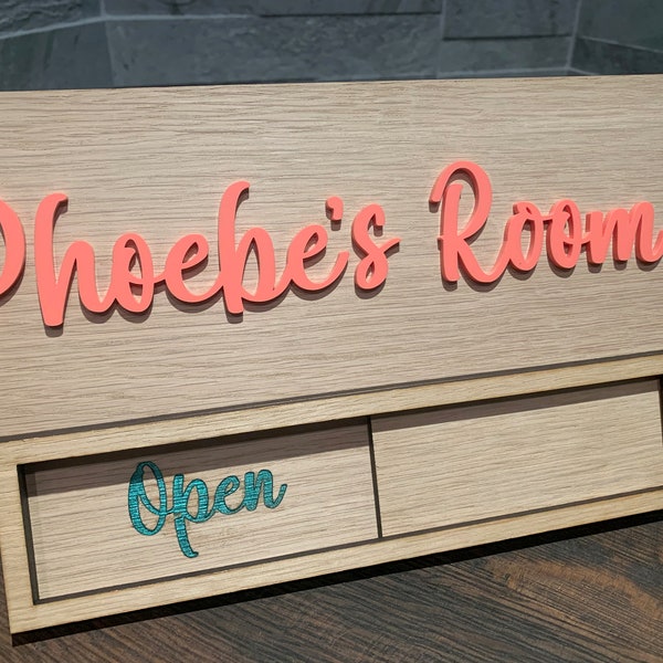Slide to Open Door Sign - Etsy