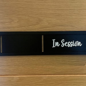 Black Personalised Slider Door Sign, Sliding Door Sign, Meeting Room ...