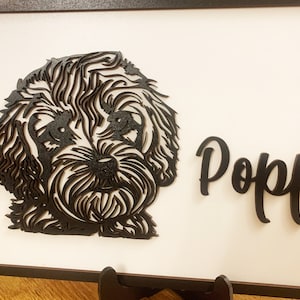 Personalised Cavapoo Art - Cavapoo Plaque - Cavapoo Gift - Cavapoo Sign ...