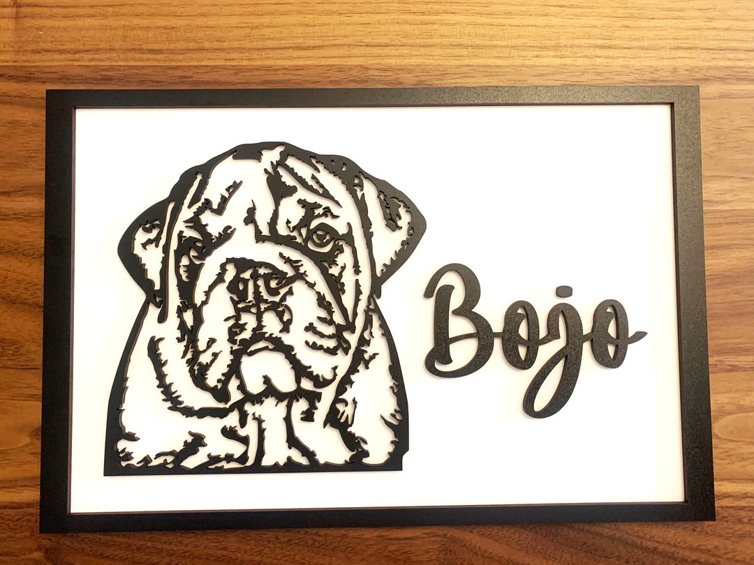 Personalised English Bulldog Wall Art - Bulldog Plaque - Bulldog Gift ...