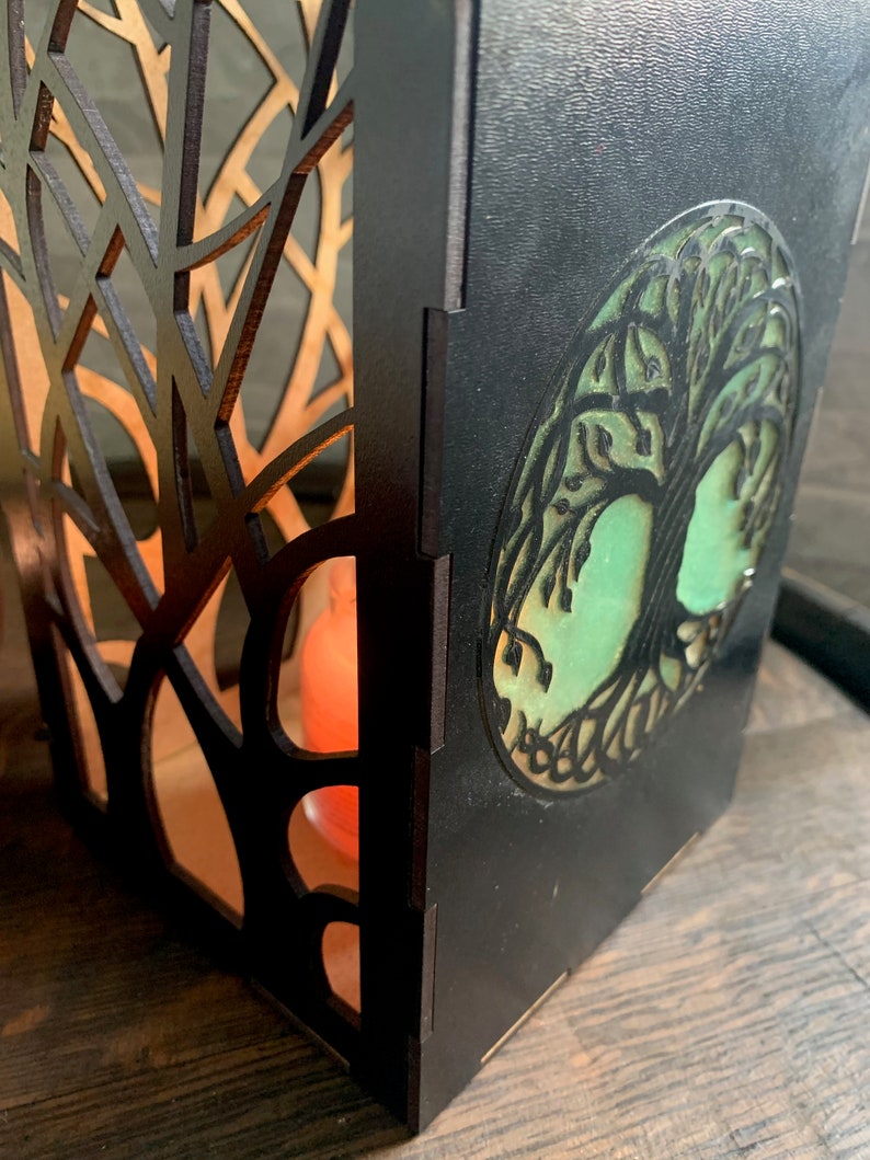 Tree of Life Resin Forest Trees Candle Holder Shadow Cast - Etsy