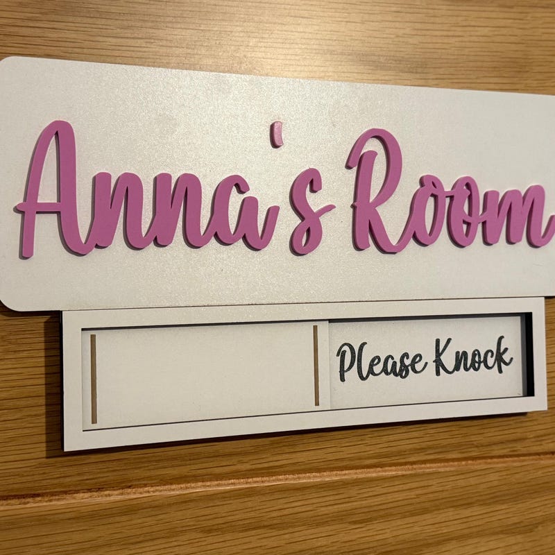 Door Sign Custom Slidable - Etsy