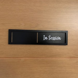 Black Personalised Slider Door Sign, Sliding Door Sign, Meeting Room ...