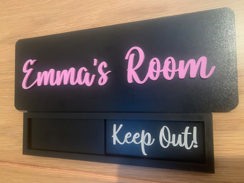 Personalised Bedroom Door Sign Sliding Door Sign Name - Etsy