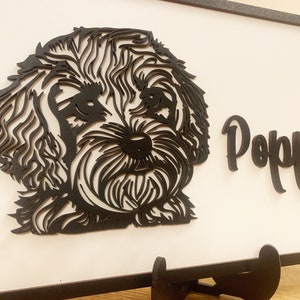 Personalised Cavapoo Art - Cavapoo Plaque - Cavapoo Gift - Cavapoo Sign ...