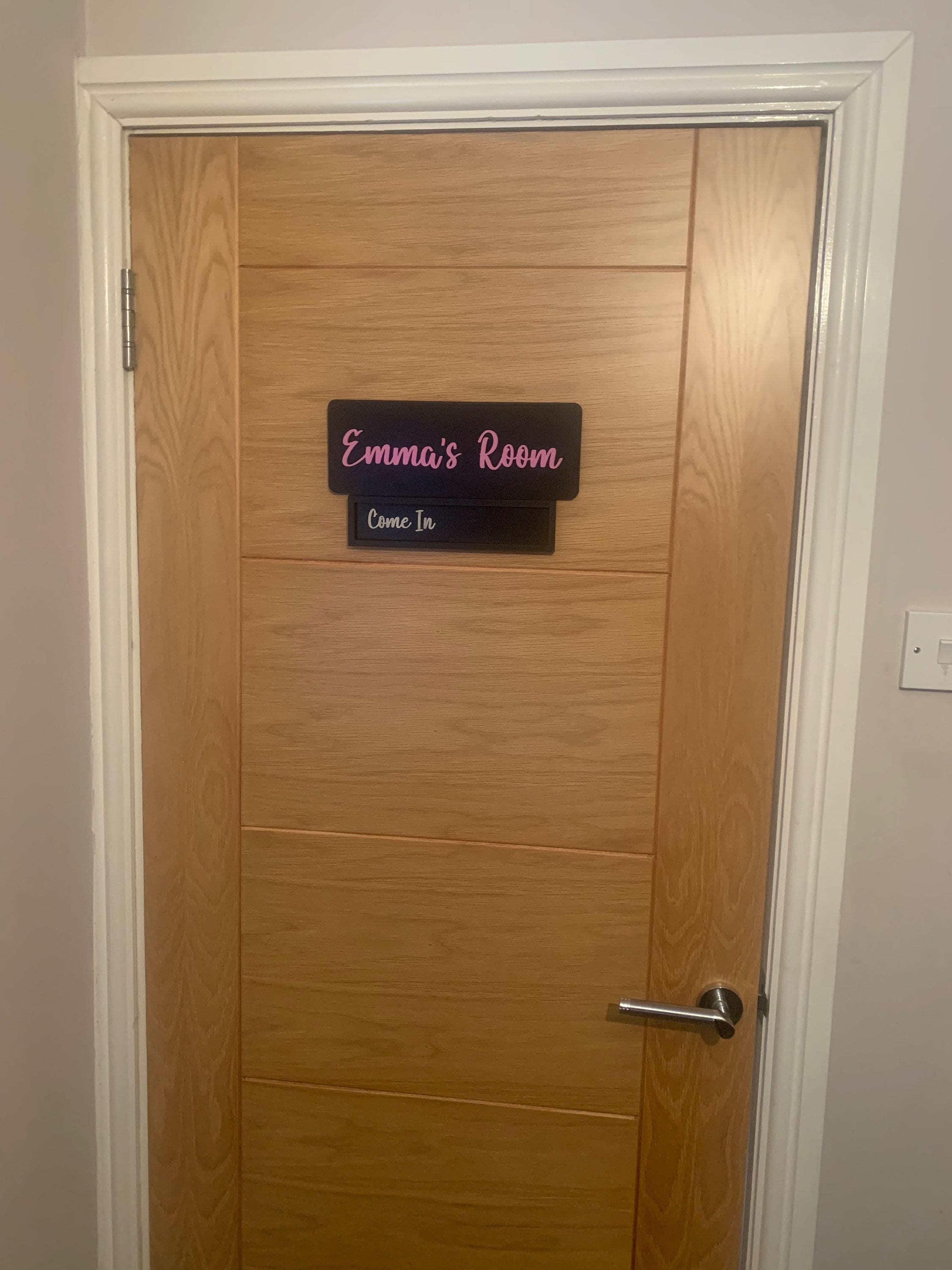 Personalised Bedroom Door Sign Sliding Door Sign Name - Etsy UK