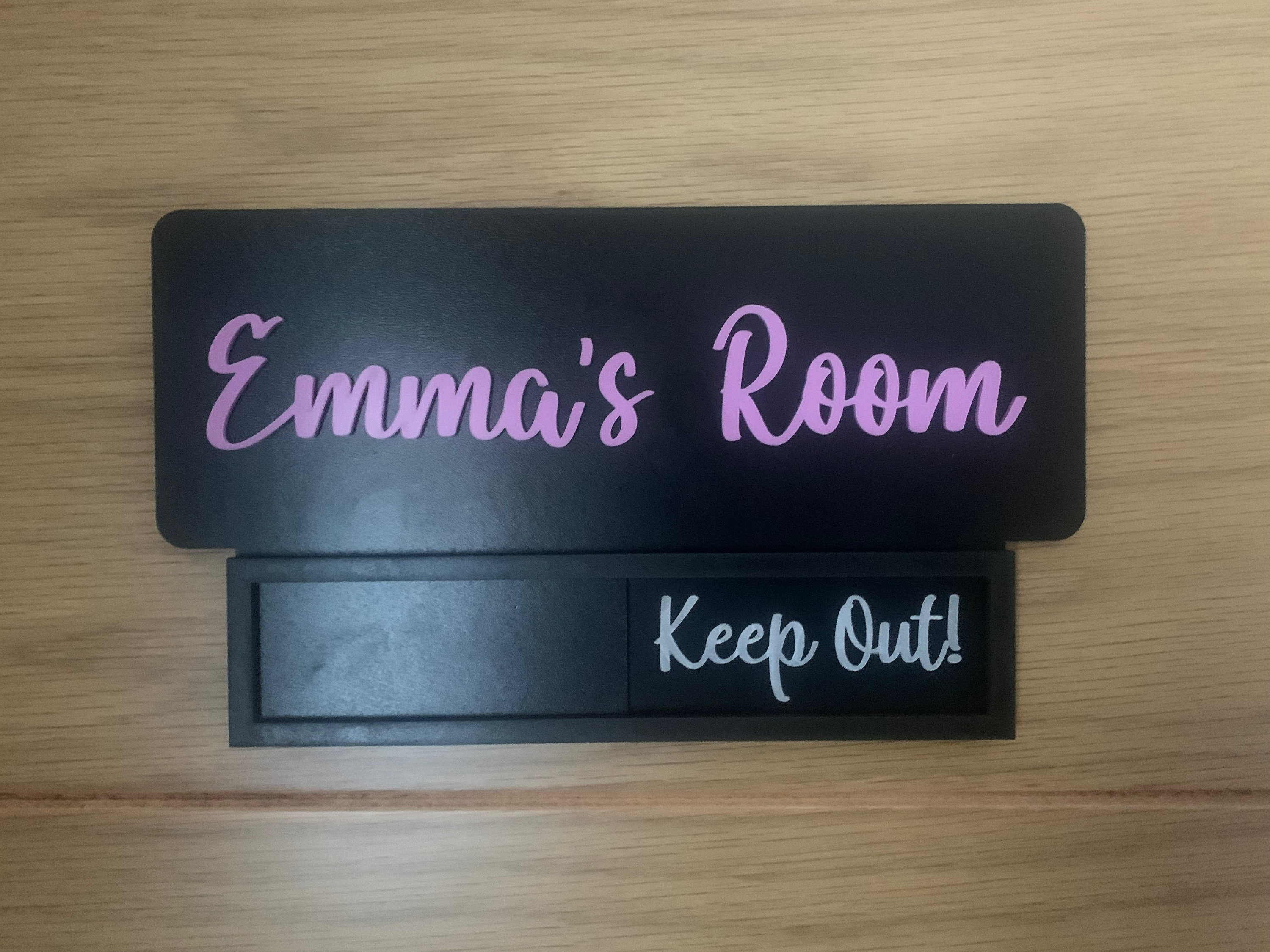 Personalised Bedroom Door Sign Sliding Door Sign Name - Etsy UK