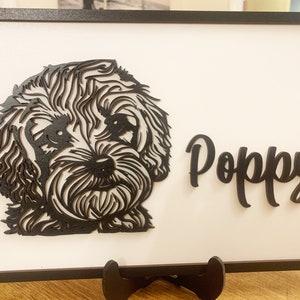 Personalised Cavapoo Art - Cavapoo Plaque - Cavapoo Gift - Cavapoo Sign ...