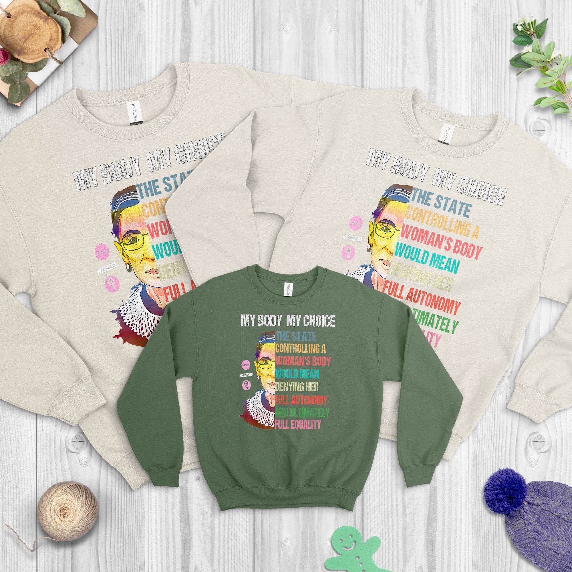 My Body My Choice Sweatshirt Feminist Sweater Women Sweat - Etsy