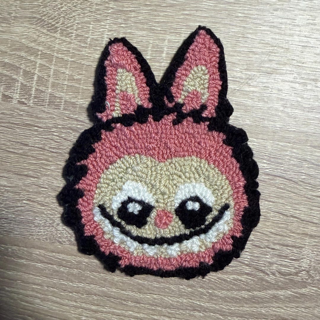 Labubu Mug Rug - Etsy