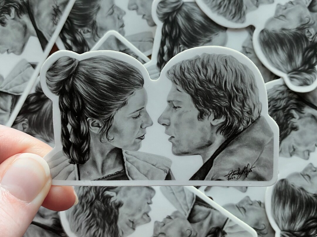 Leia Skywalker & Han Solo Vinyl Sticker - Etsy