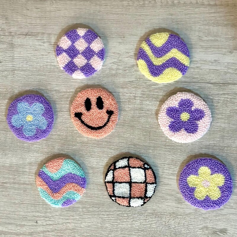 Punch Needle Coaster - Etsy