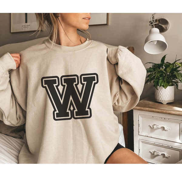 Custom Large Letter Sweatshirt - Etsy