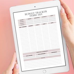 12 Months Monthly Budget Tracker Printable Goodnotes Journal Printable ...