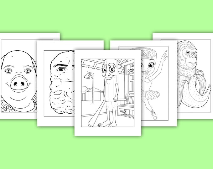 Brainrot Coloring Page for Kids & Teens | Viral Meme Style Printable ...