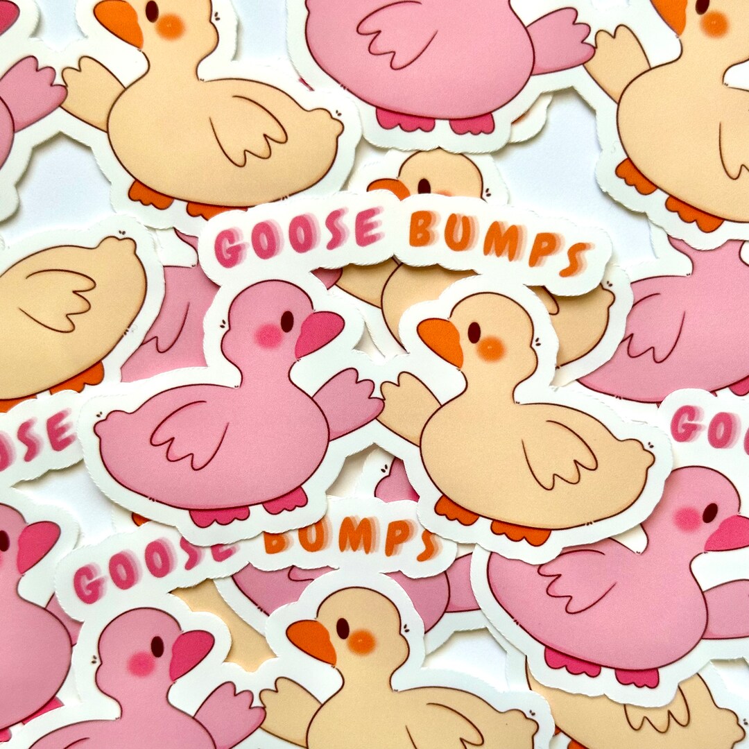Goose Bumps Sticker Duck Sticker Funny Goose Sticker Meme Stickers Car ...