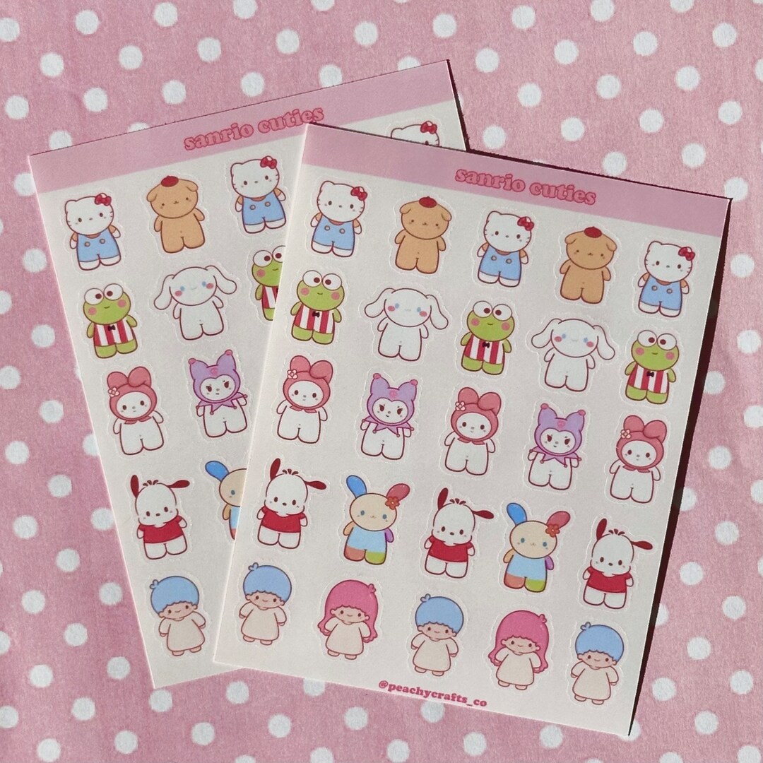 Sanrio Cuties Sticker Sheet Sanrio Stickers Kawaii - Etsy