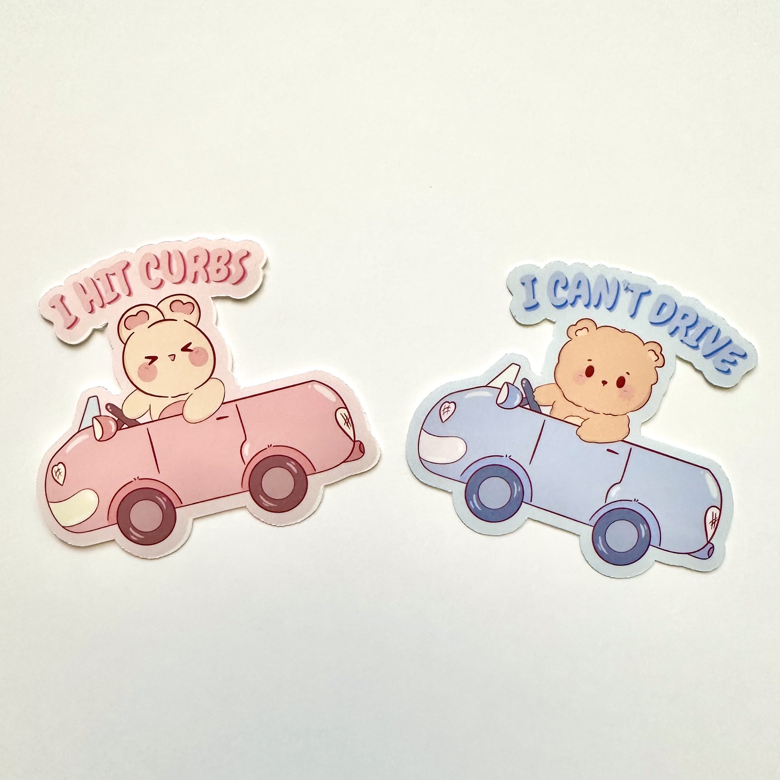 Funny Car Stickers Cute Bunny Sticker Cute Bear Sticker Cute Car Meme ...