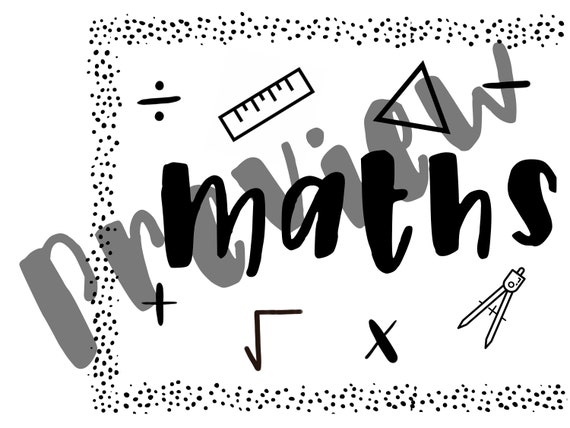 Maths Working Wall Display Title - Etsy