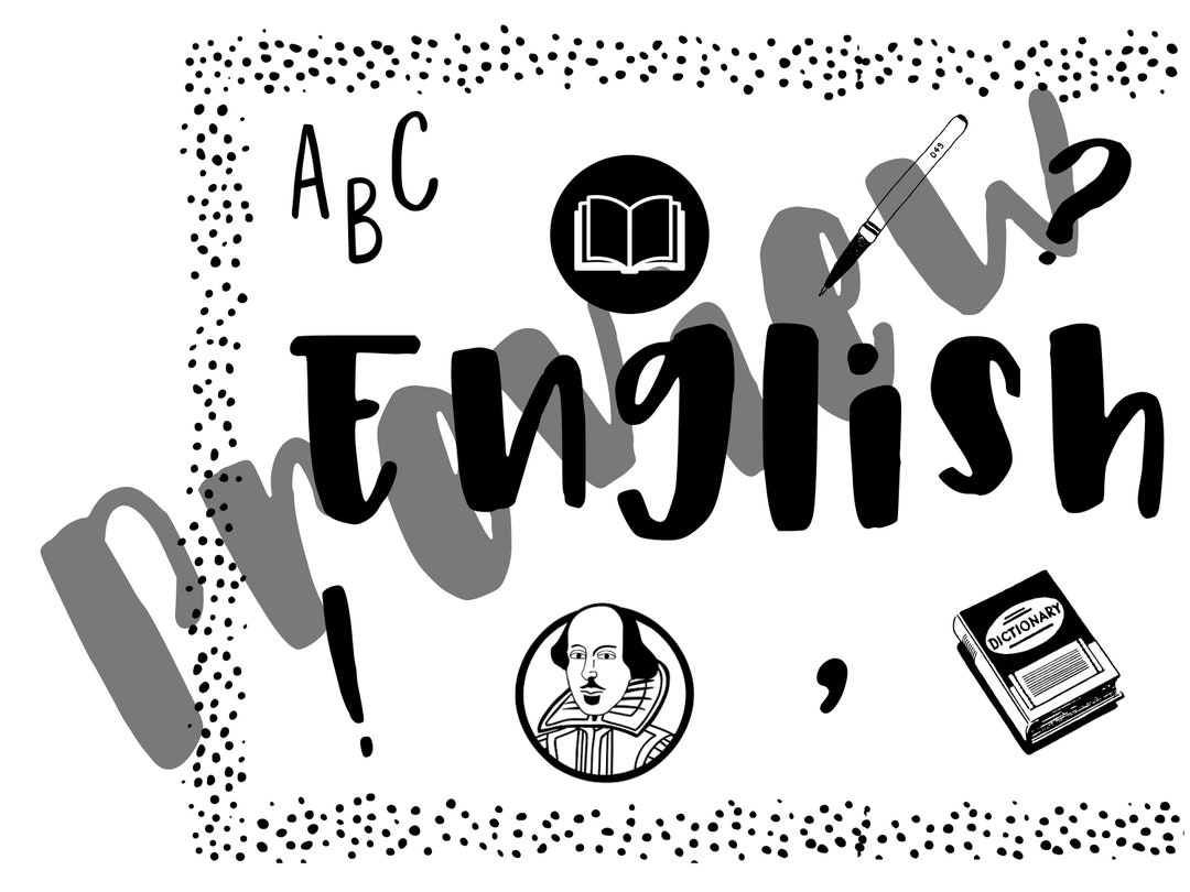 English Working Wall Display Title - Etsy