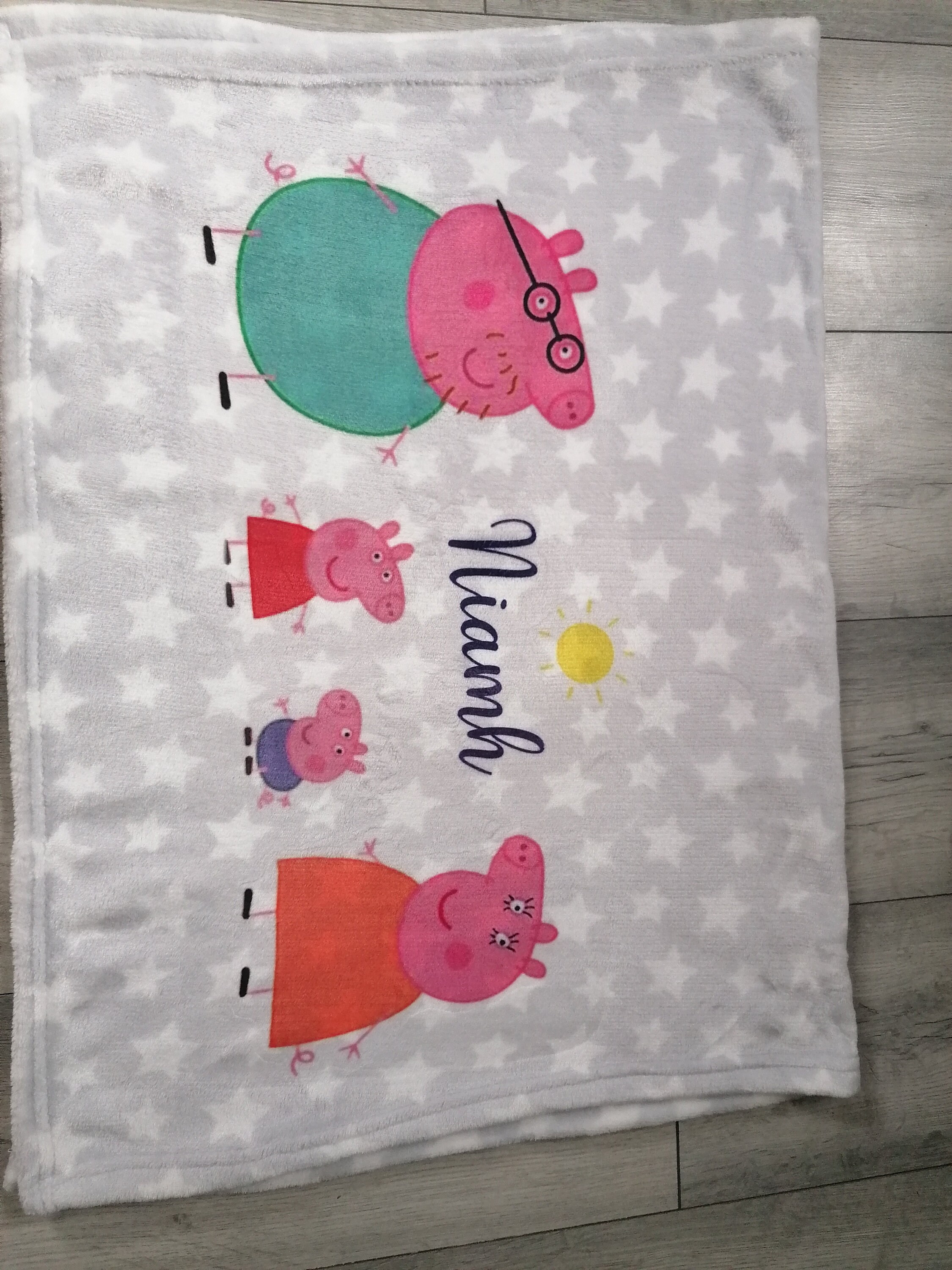 Personalised Peppa Pig Blanket, Snuggle Blanket - Etsy
