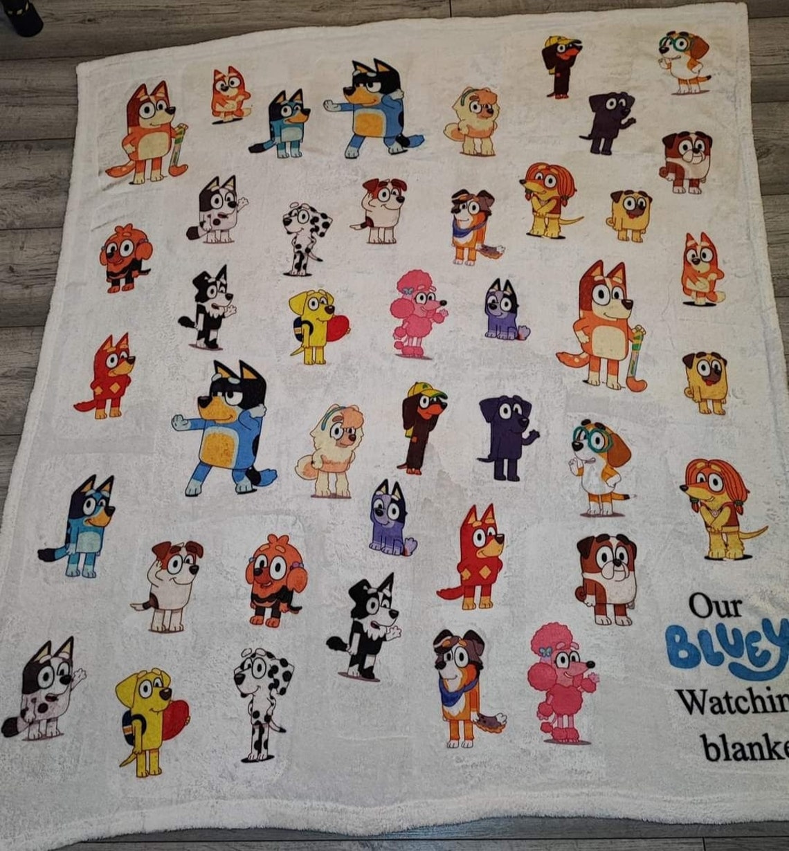 Bluey Blanket, Personalised Bluey Snuggle Blanket, Personalised Blanket ...
