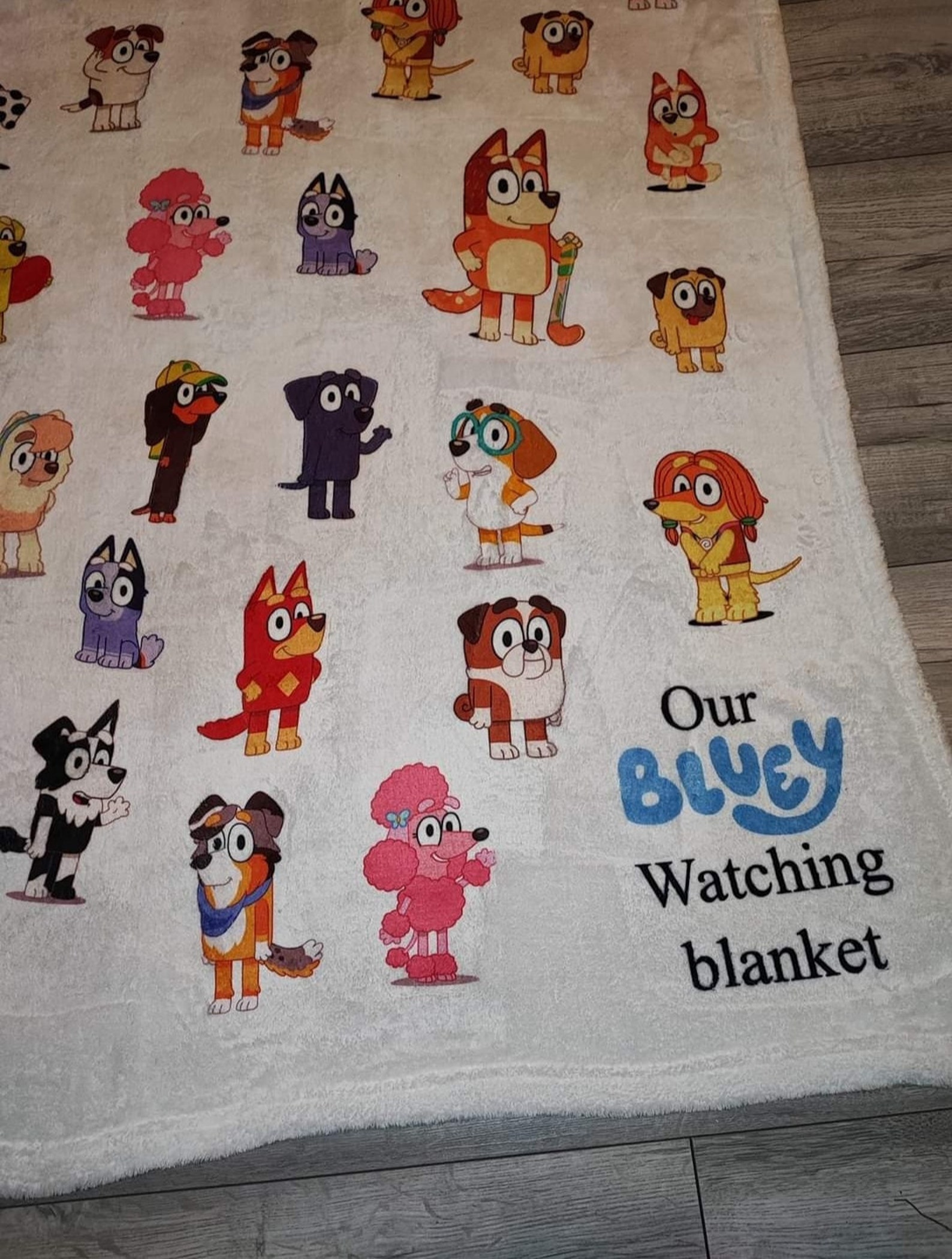Bluey Blanket, Personalised Bluey Snuggle Blanket, Personalised Blanket ...