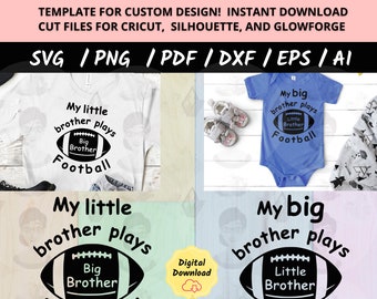 Football Family SVG Cut Files for Cricut Silhouette and | Etsy