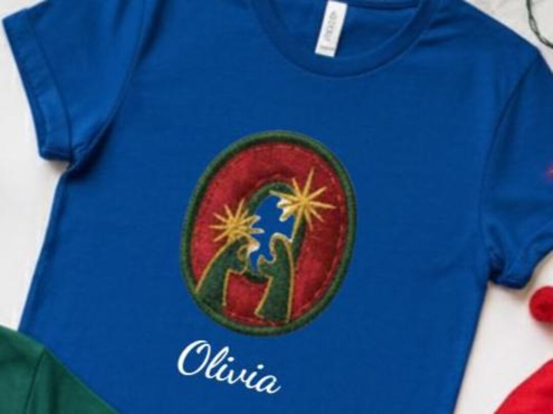 Nativity Monogrammed Christmas Family Sweater Sets: Custom Name ...