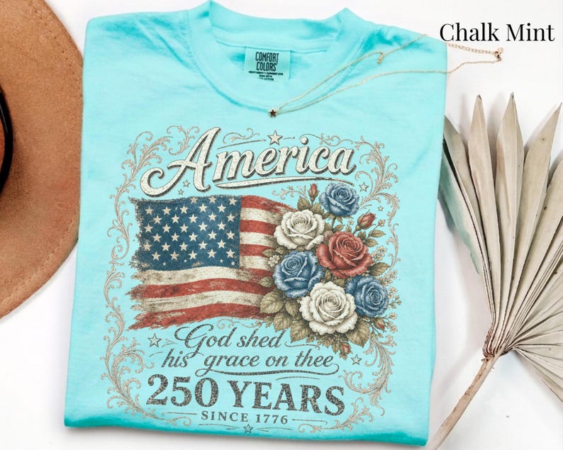 America 250th Anniversary Shirt 1776-2026 Patriotic USA Flag Tee Fourth ...