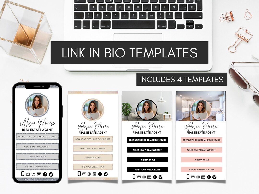 Link in Bio Templates | Real Estate Marketing | Instagram Bio | Real ...