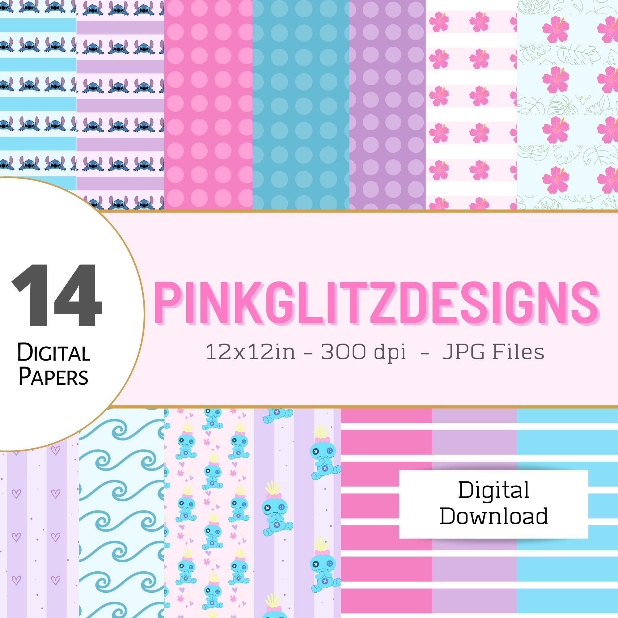 Stitch Digital Paper, Stitch Pattern, Digital Paper, Papeles Digitales ...