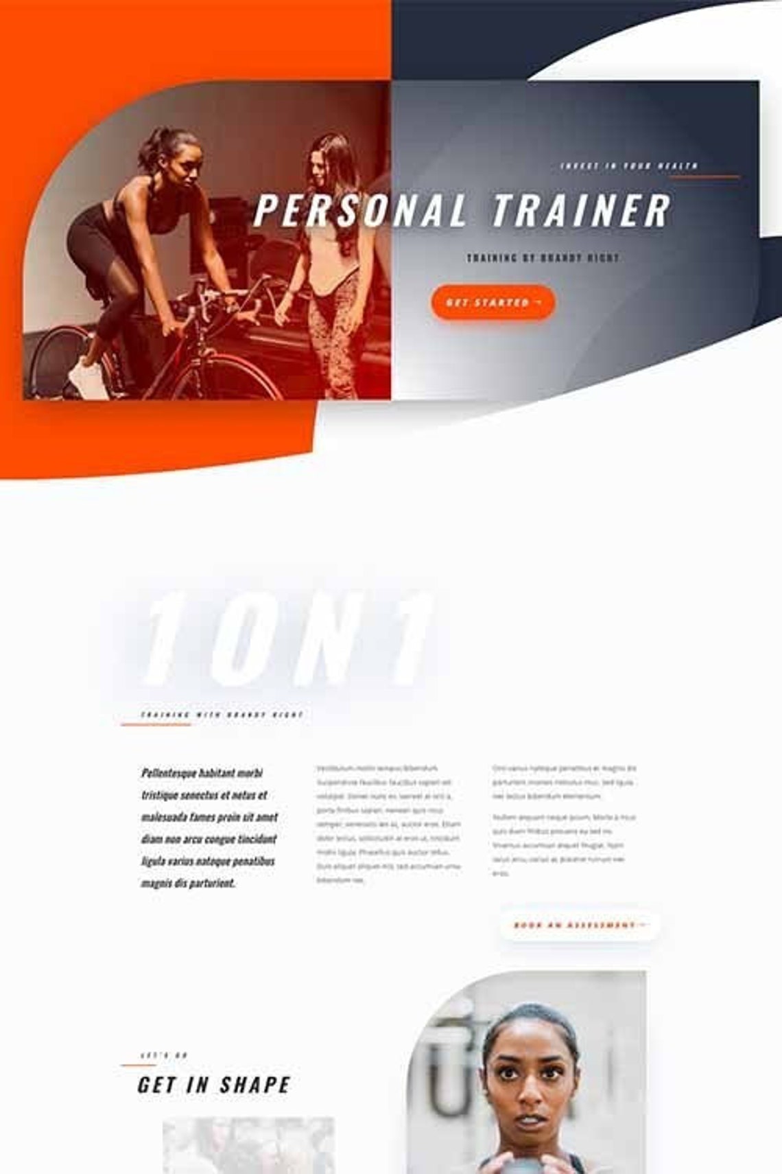 Wordpress Theme With Personal Trainer Layout - Etsy