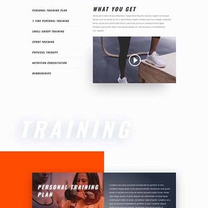 Wordpress Theme With Personal Trainer Layout - Etsy