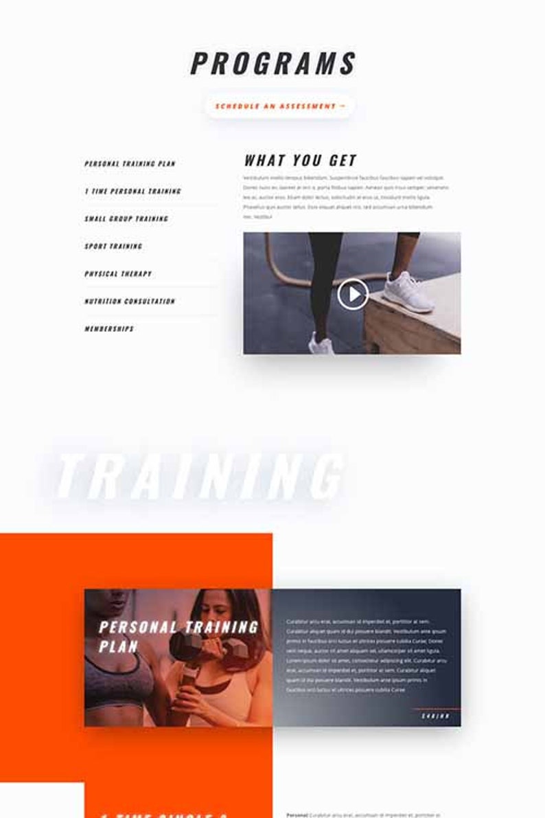 Wordpress Theme With Personal Trainer Layout - Etsy