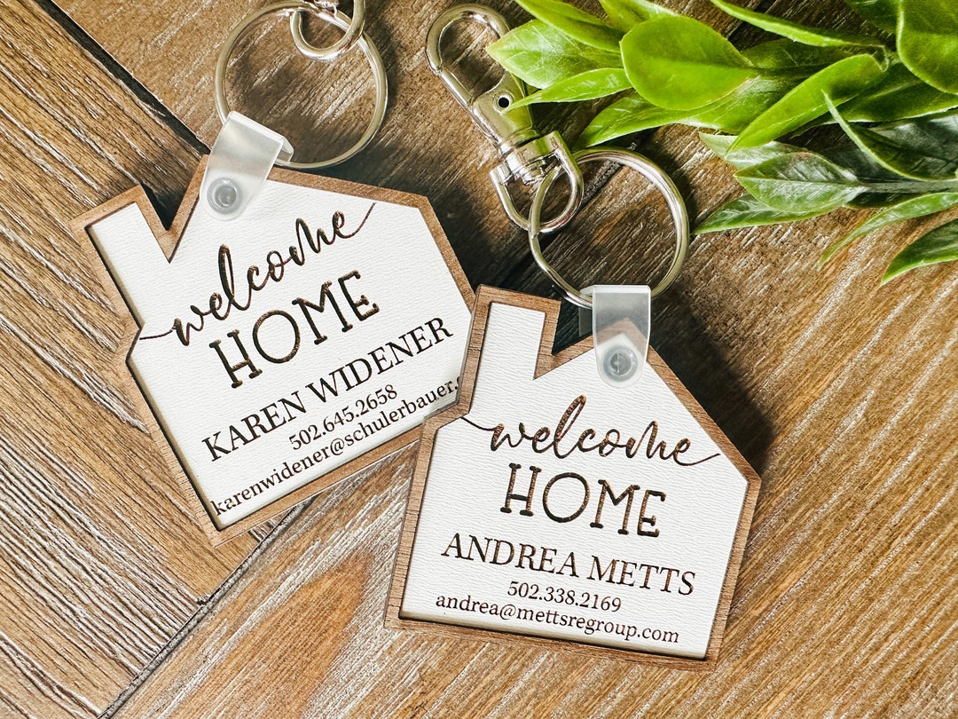 Realtor Keychain, Bulk Welcome Home Keychain, Keychain Closing Gifts ...