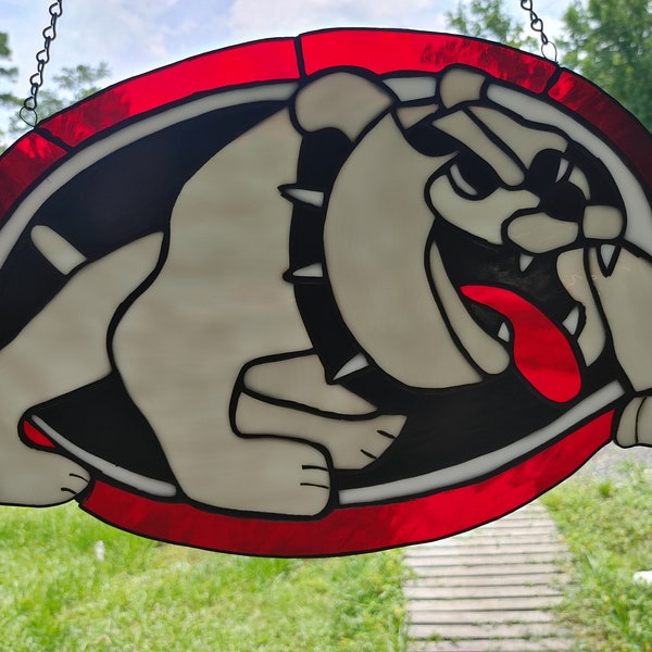 Stained Glass Bulldog Patterns - Etsy