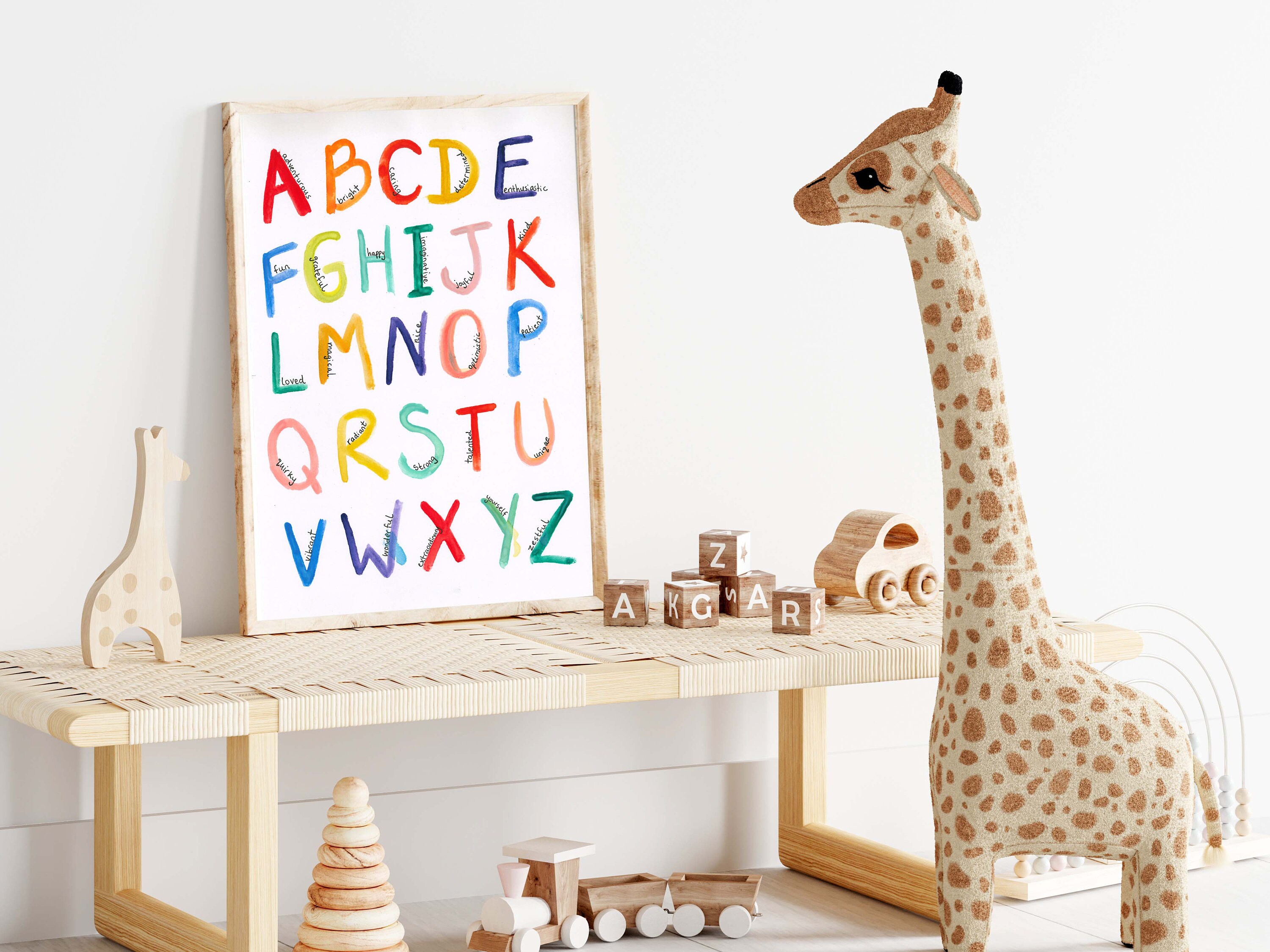 Kids Positive Affirmations Alphabet Poster | Classroom Mindfulness ...