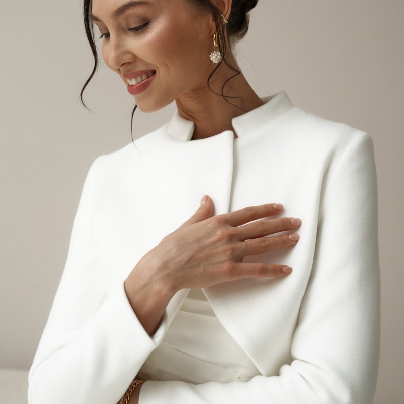 White Evening Jacket - Etsy