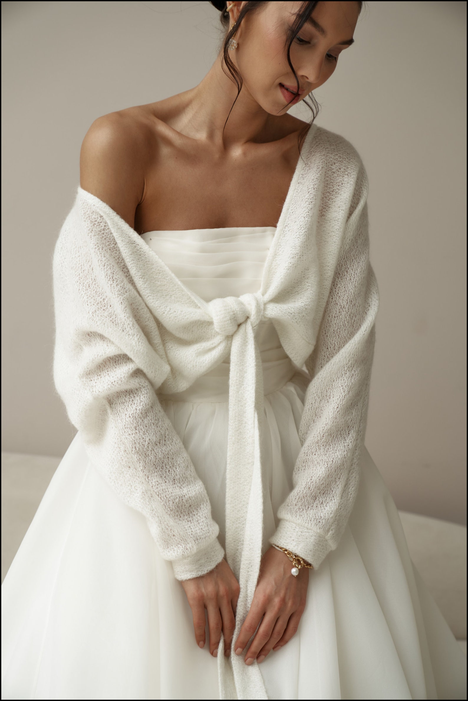 Bridal Cardigan Knit Jacket for Wedding Bridal Coat Modern - Etsy