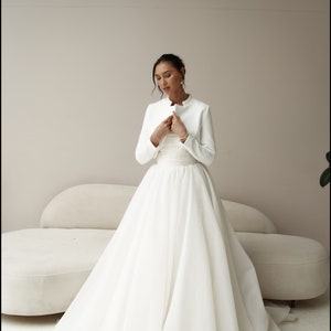 Bridal Jacket Bridal Coat White Jacket for Bride Wedding - Etsy