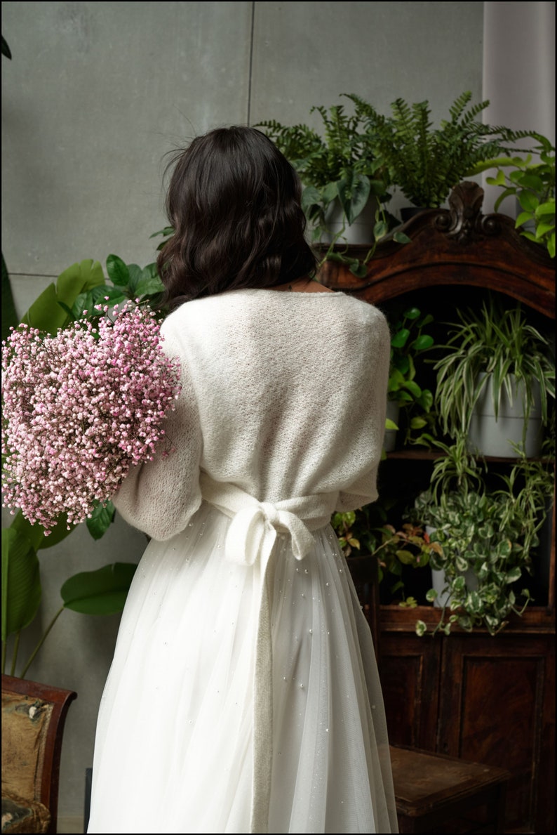 Bridal Jacket Sweater for Bride Wedding Cardigan Ivory Wed - Etsy