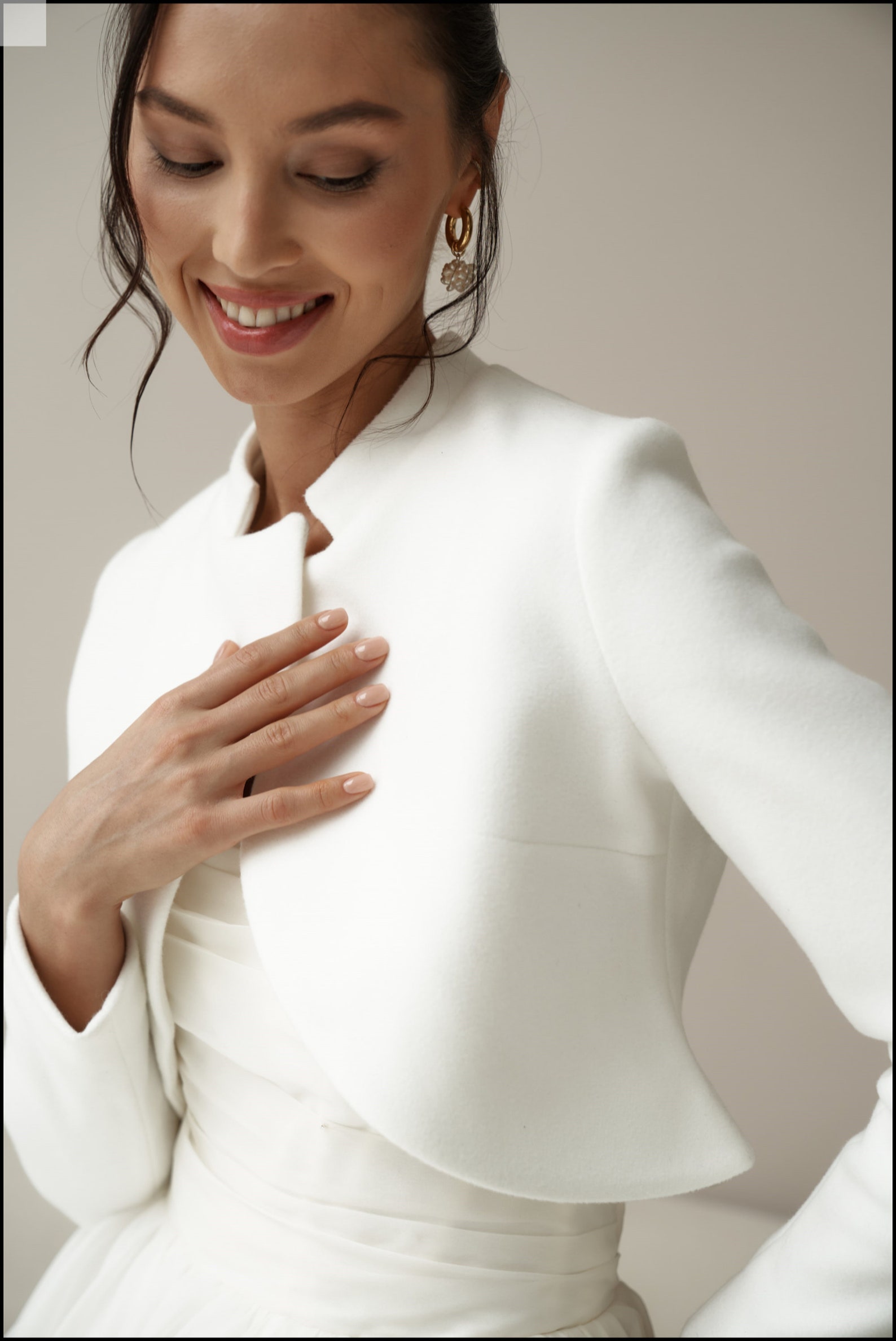 Bridal Jacket Bridal Coat White Jacket for Bride Wedding - Etsy