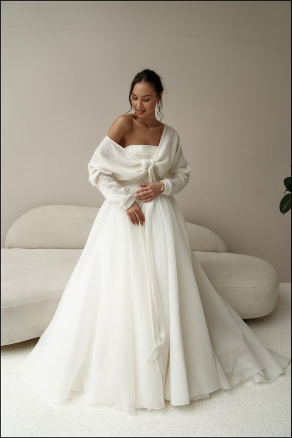 Bridal Cardigan Knit Jacket for Wedding Bridal Coat Modern - Etsy