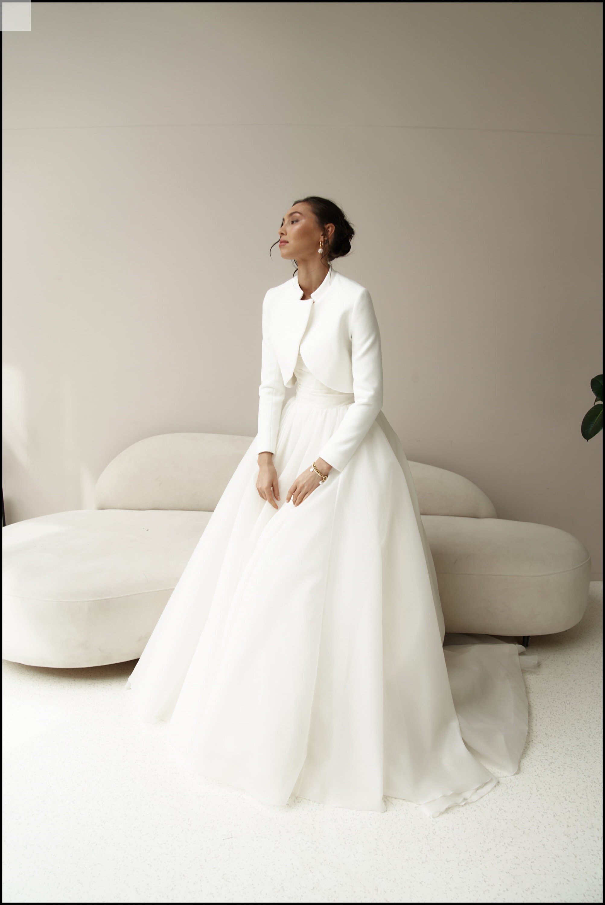 Bridal Jacket Bridal Coat White Jacket for Bride Wedding - Etsy