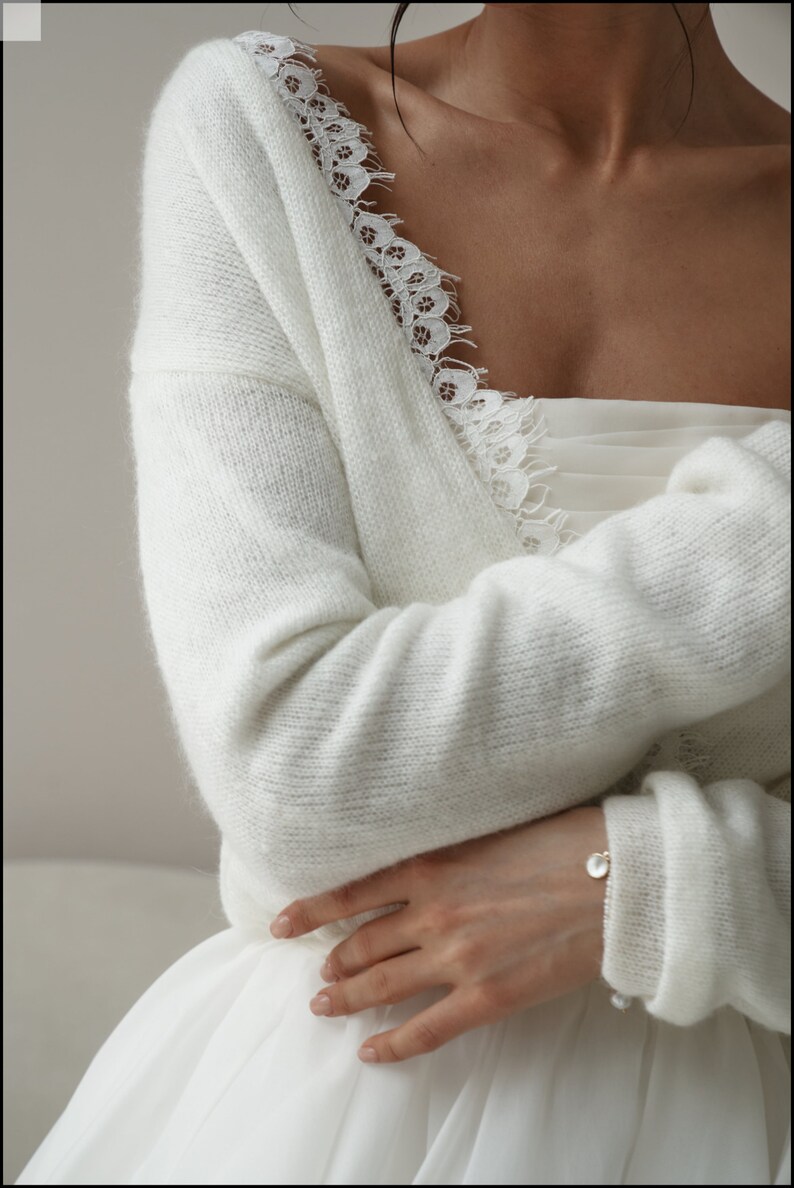 Bridal Sweater Modern Bride Wedding Top Ivoy Sweater With - Etsy