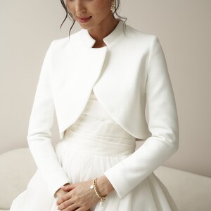 Bridal Jacket, Bridal Coat, White Jacket for Bride, Wedding Cover Up ...